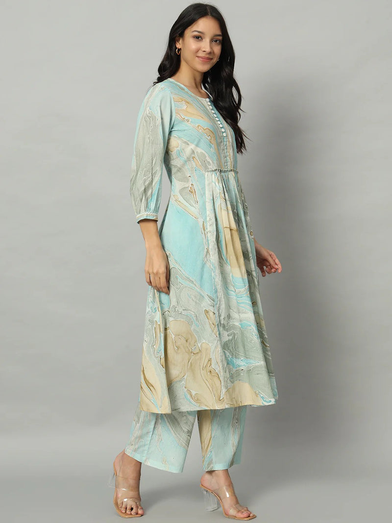 Pastel Marble Elegance – Flowy Dress – Art Of Colours - Where Art meets ...