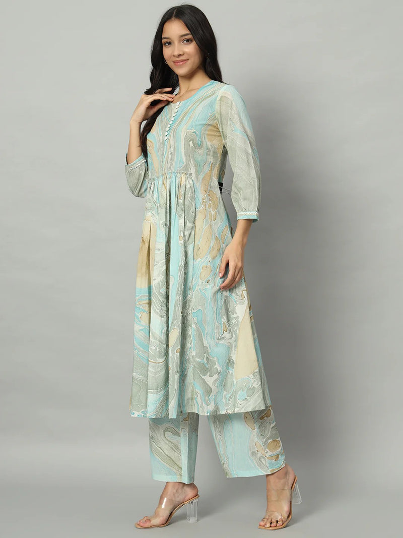 Pastel Marble Elegance – Flowy Dress – Art Of Colours - Where Art meets ...